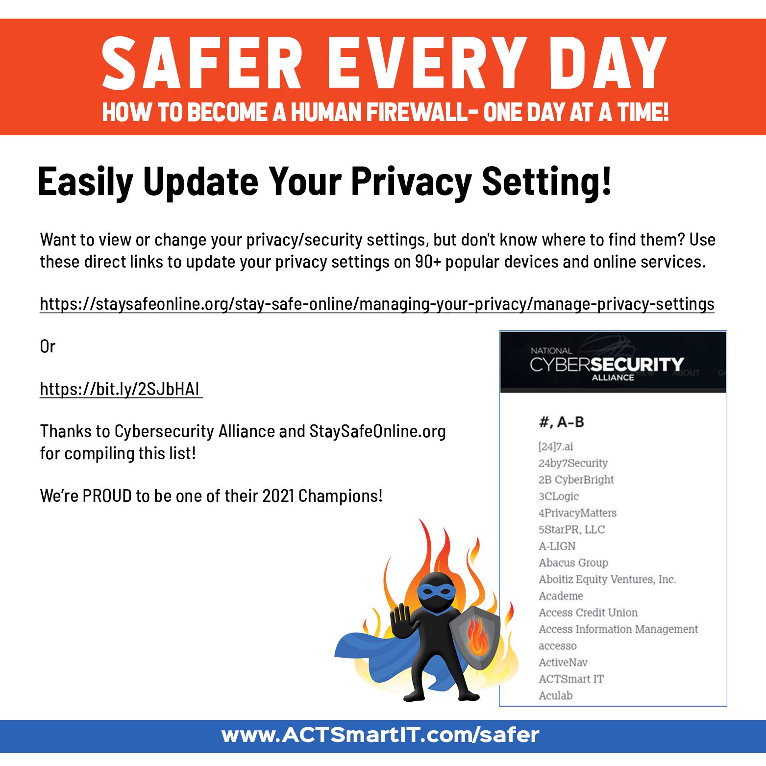 Easily Update Your Privacy Settings | ACTSmart IT