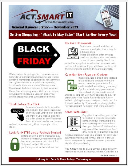 GeneralNewsletterIcon-November | ACTSmart IT