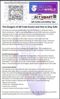 The Dangers of QR Code Scams and How to Stay Safe | ACTSmart IT